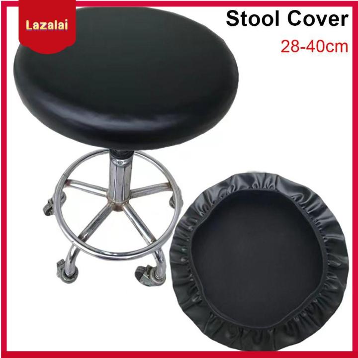 LAZALAI 1Pcs PU Leather Chair Seat Cover Waterproof with Elastic Bands ...