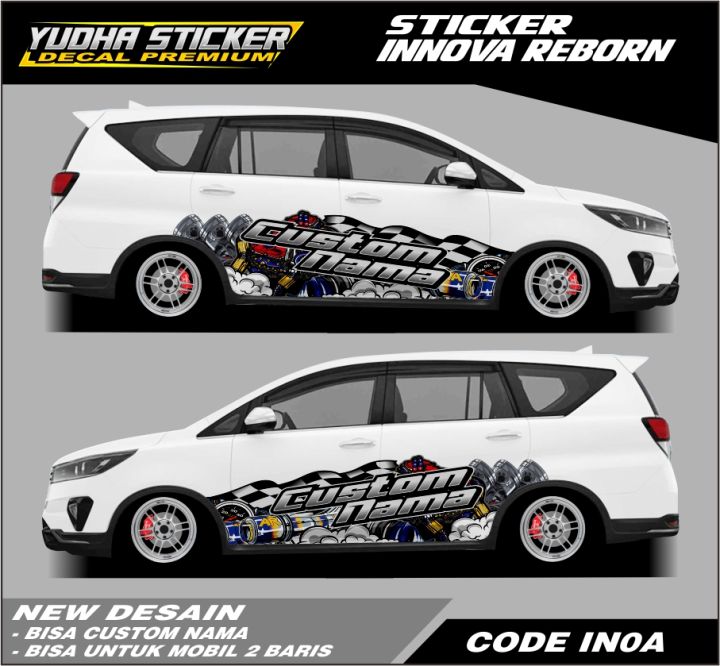 NEW DESIGN STIKER DECAL DESIGN THAILOOK SEMUA MOBIL INNOVA REBORN ...