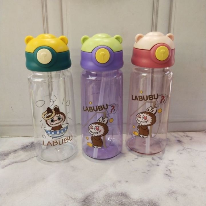 Botol Minum Labubu 550ML Sedotan BPA Free Botol Minum Anak Karakter ...