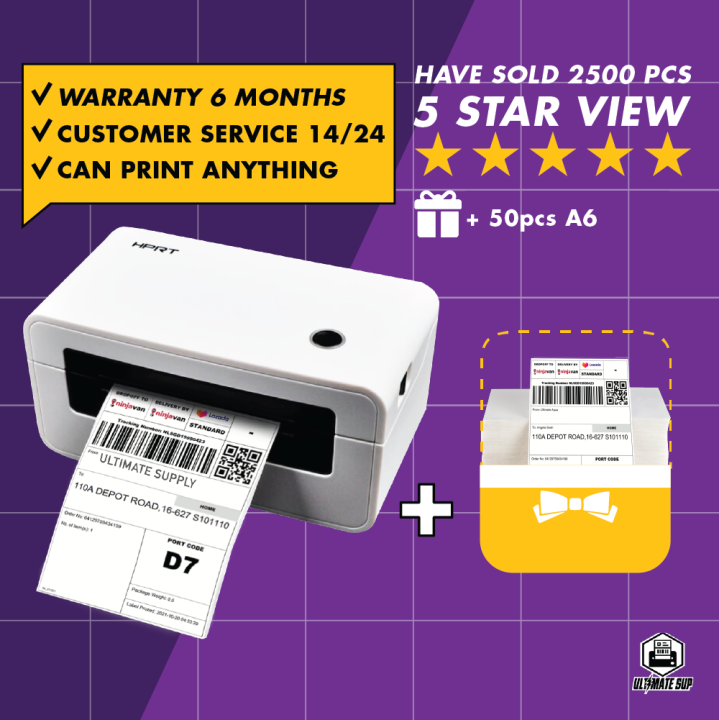 Thermal Printer HPRT N41 Label | Barcode Printer with Bluetooth & USB | Lazada Singapore