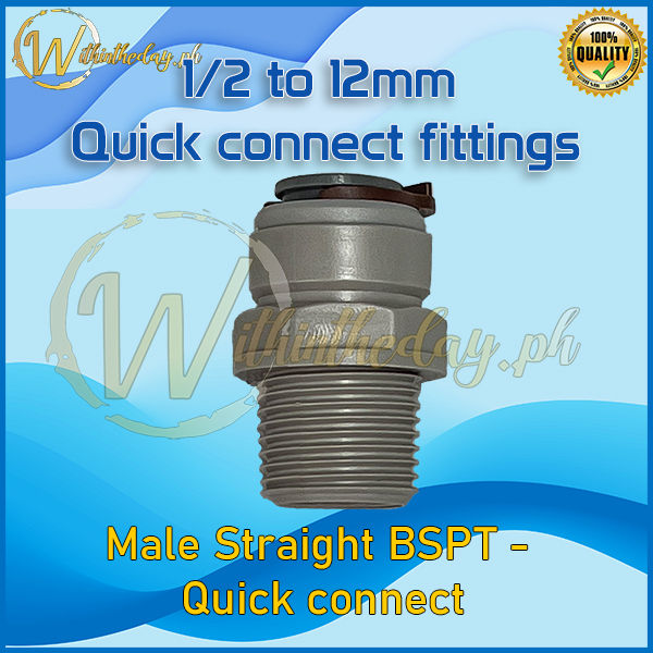 Quick Connect Jaco Fittings 1/2 inch Male Female for OD Polypropylene ...