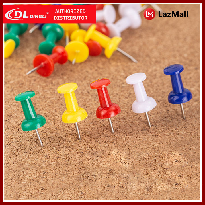 DL Plastic Push Pins Assorted Colors 1Box/50pcs Push Pins | Lazada PH