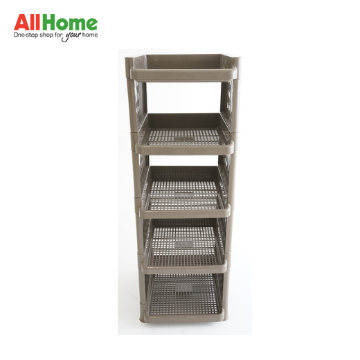 MEGABOX Utility Rack 5 Layer slim (Brown, Light Gray) | Lazada PH