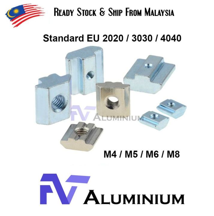 T Sliding Nut T Slot Nut T Sliding Block Square Nut Profile Nut for 20 ...