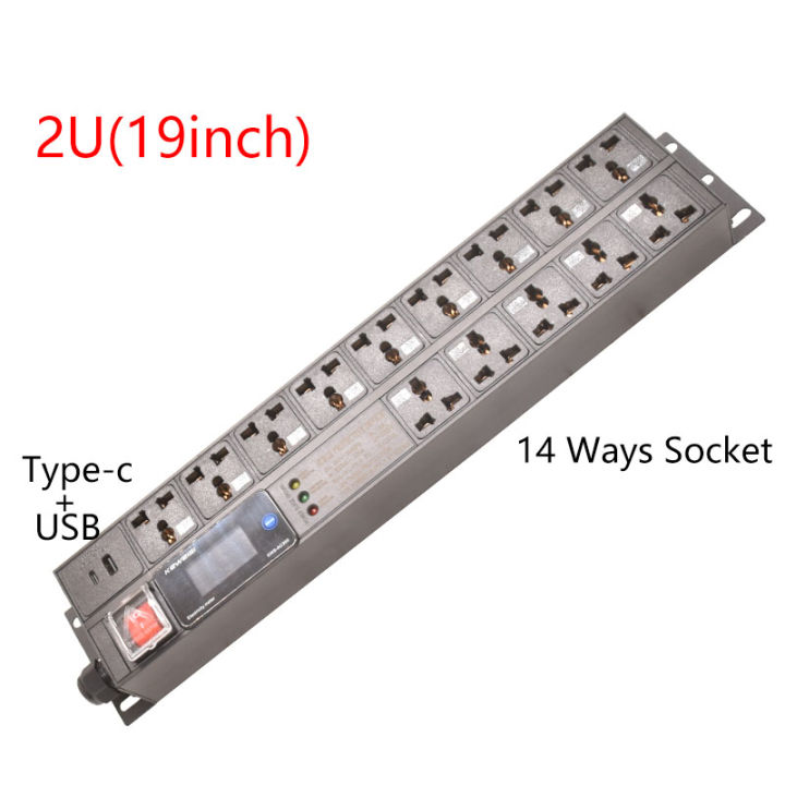 2u PDU Power strip โวลต์มิเตอร์แอมป์มิเตอร์ Power Energy Meter 14 วิธี ...