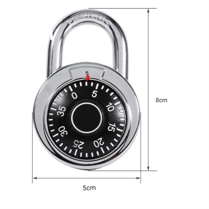 Rotary Padlock Digit Combination Code Lock Safe Dial Number | Lazada PH