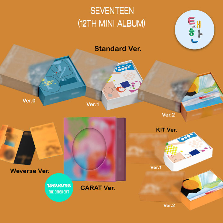 [SEVENTEEN] อัลบั้ม 12th Mini Album (Standard ver. /KIT ver. /Weverse ...