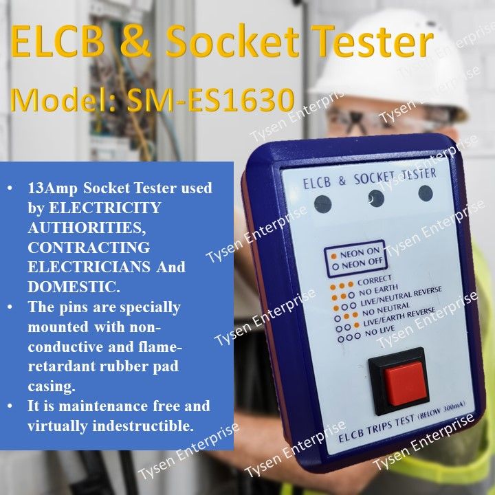 ELCB and Socket Tester 13A~15A (Switch Socket ELCB Tester) | Lazada