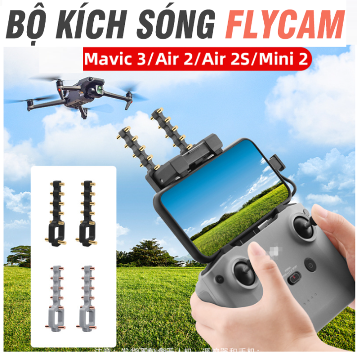 Bộ kích sóng tăng tín hiệu cho flycam DJI Mavic AIR 2 2S / mavic MINI 2 ...