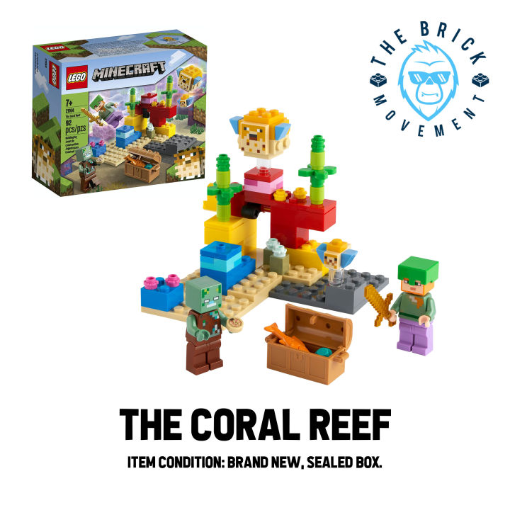 LEGO® MINECRAFT 21164 The Coral Reef Set | Lazada PH
