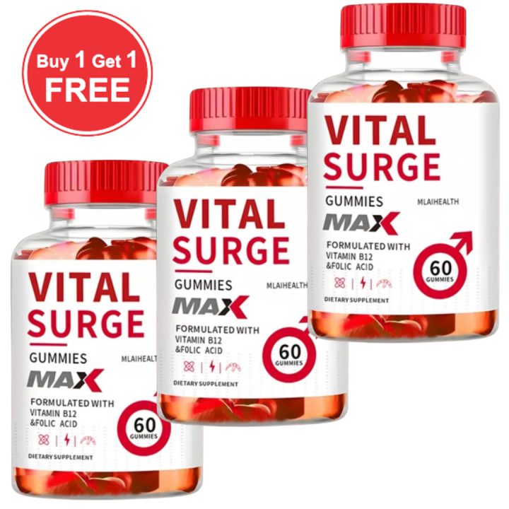 Buy 2 Take 1 Free Vital Surge Gummies Max - Boost Men's Sexual Health ...