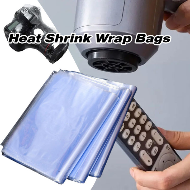 100Pcs Clear PVC Plastic Heat Shrink Wrap Bags For Packaging ...