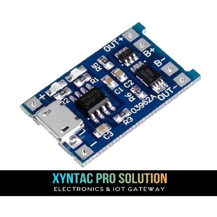TP4056 Micro USB 5V 1A Lithium Battery Charger with Current Protection ...