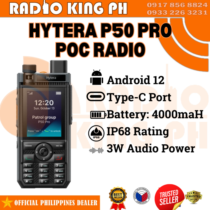 HYTERA P50 PRO PoC Radio Newest Industry Intelligent PoC Radio | Lazada PH