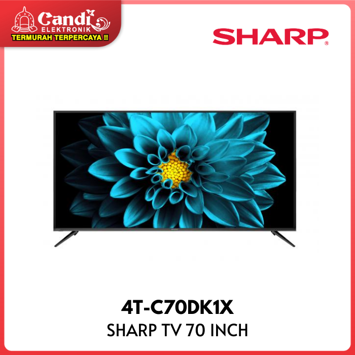 SHARP LED 4K Ultra HDR Android TV 70 inch 4T-C70DK1X | Lazada Indonesia