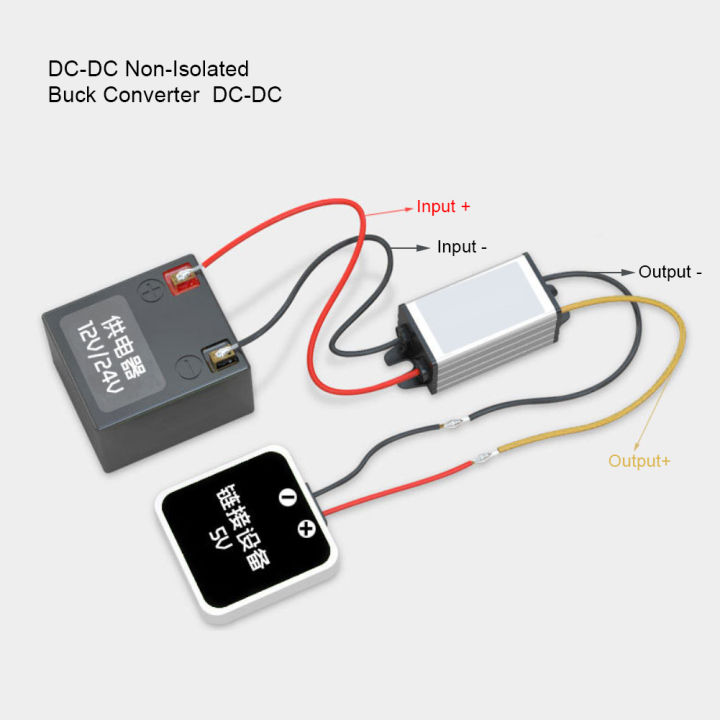 Buck Converter DC-DC 12V/24V to 5V 3A Step Down Power Supply Module ...