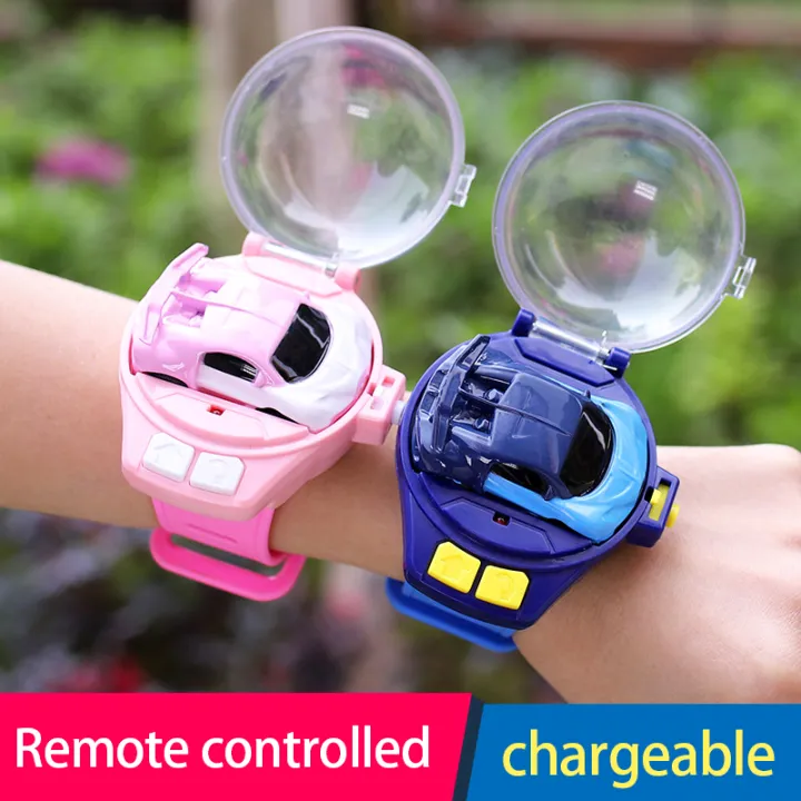 RC Racing Kids Mini Racing Car Remote Control Watches toy USB charge ...