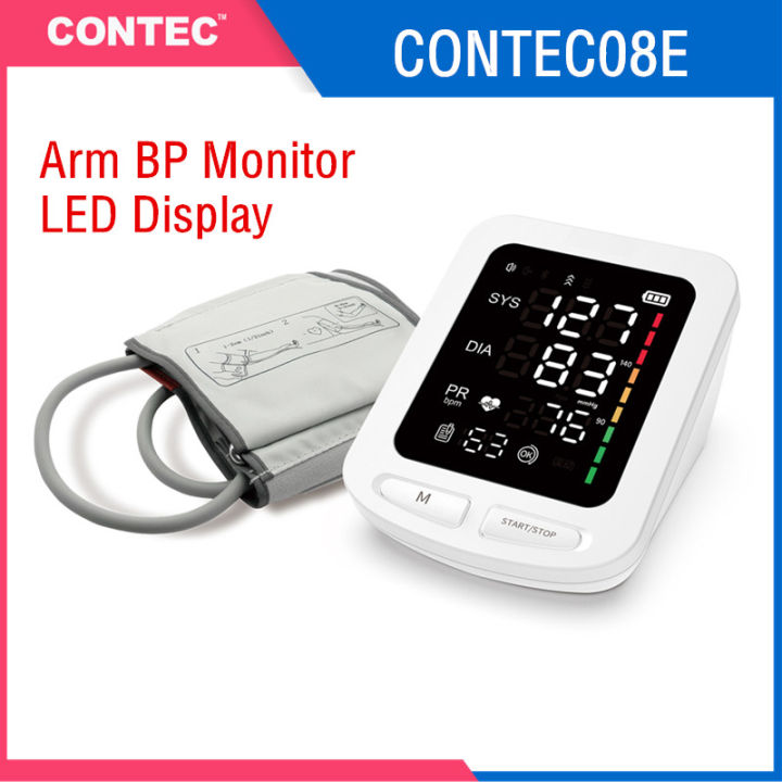 CONTEC08E LED Digit blood monitor pressure BP Monitor Sphygmomanometer ...