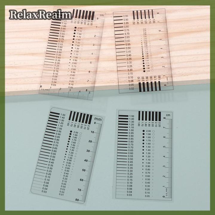 RelaxRealm Measuring Pass Badge Gauge Stain Card Point Gauge Wire Gauge ...