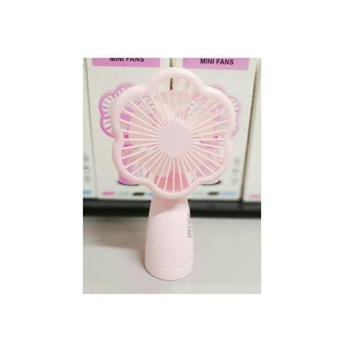 (Pink) Handheld Mini Fan LED Light Flashlight | Lazada PH