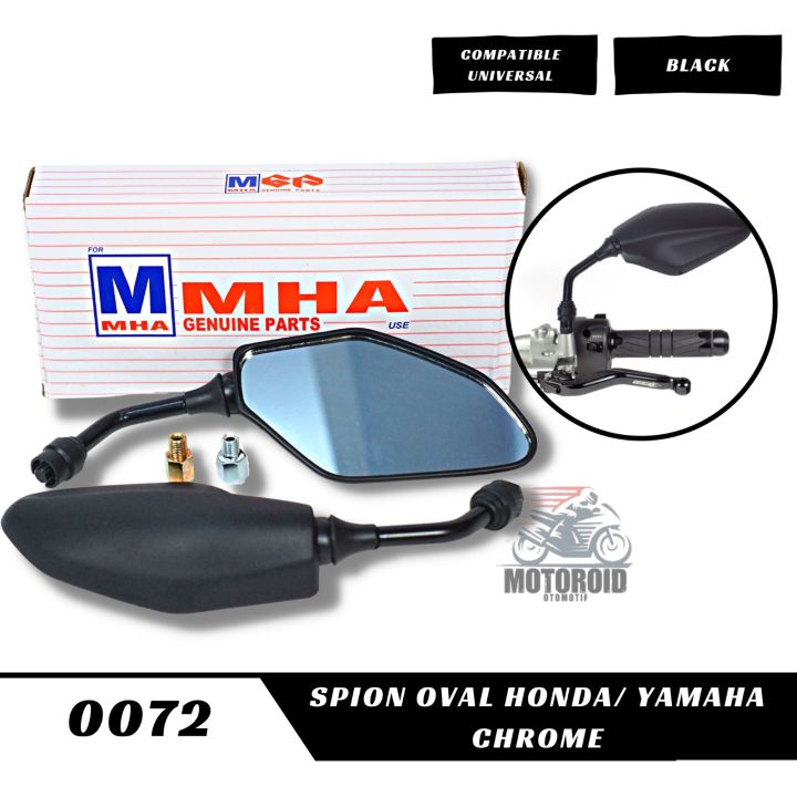 Spion Standard Xmax Yamaha Hond Black Universal Oval New Produk ...