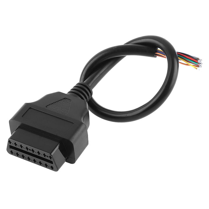OBD II OBD2 16 Pin Female Connect Opening Line Auto Car Diagnostic ...