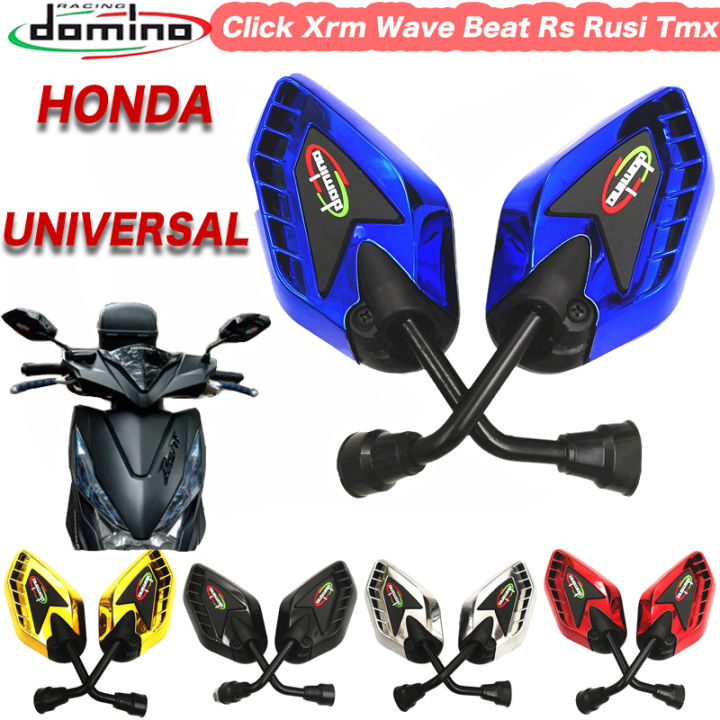 M King⭐Domino Short Stem Side Mirror HD clean flat lens For Honda ...