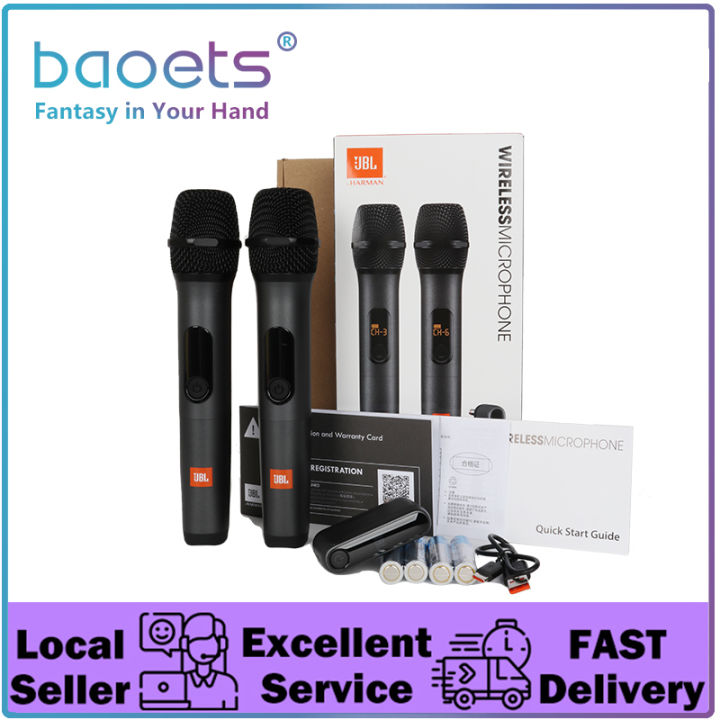 Rechargable Wireless Microphone for videoke UHF universal wireless mic ...