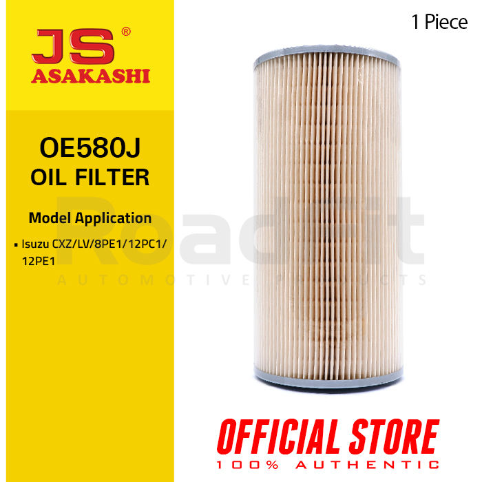 Roadfit JS Oil Filter OE580J for Isuzu CXZ/LV/8PE1/12PC1/12PE1 (Vic O ...