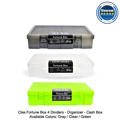 Clas Fortune Box 4 Dividers - Organizer - Cash Box - Available Colors ...