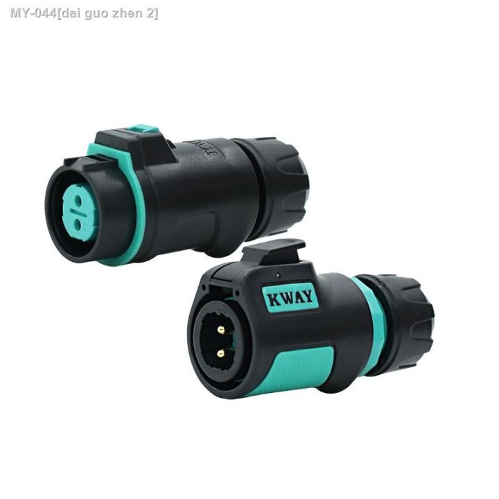 KWAY K16 Industrial Waterproof M16 2 Pin Male Plug Female Socket PBC ...