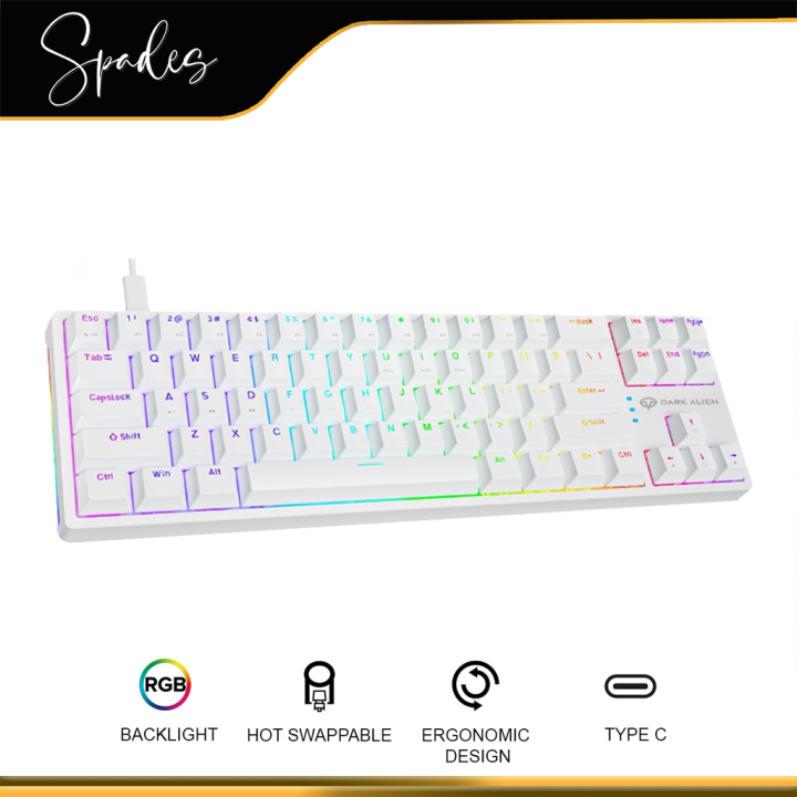 Dark Alien K710 RGB Hot-Swappable Mechanical Gaming Keyboard Detachable ...