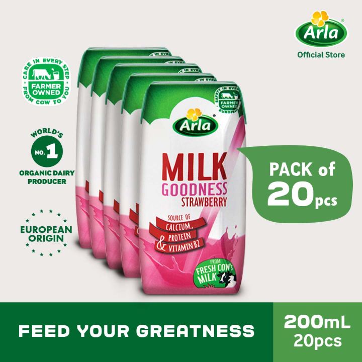 Arla Strawberry Milk 200ml 20-Pack | Lazada PH
