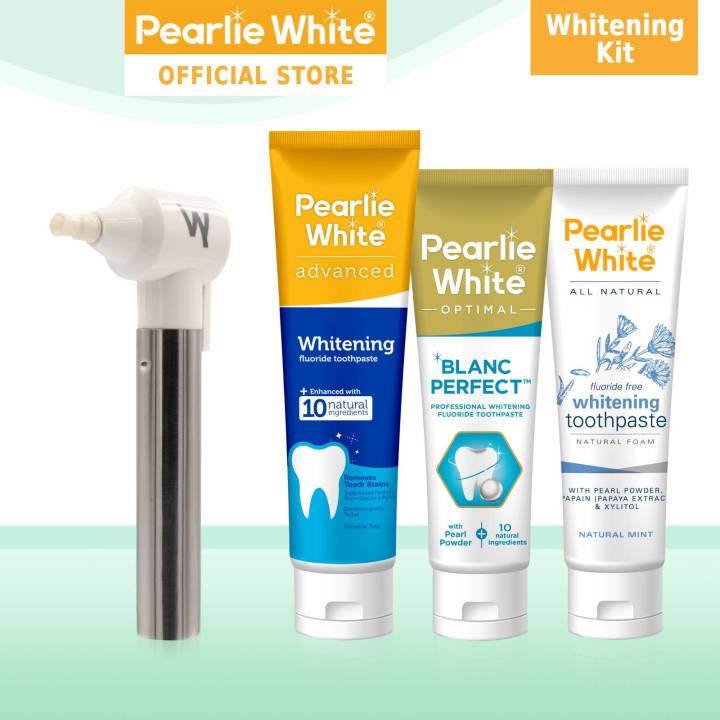 [Whitening Kit] Pearlie White Powered Tooth Whitener & Stain Remover ...