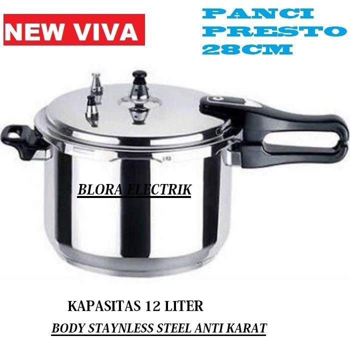 Panci presto NEW VIVA Diameter 28cm (12 liter) | Lazada Indonesia