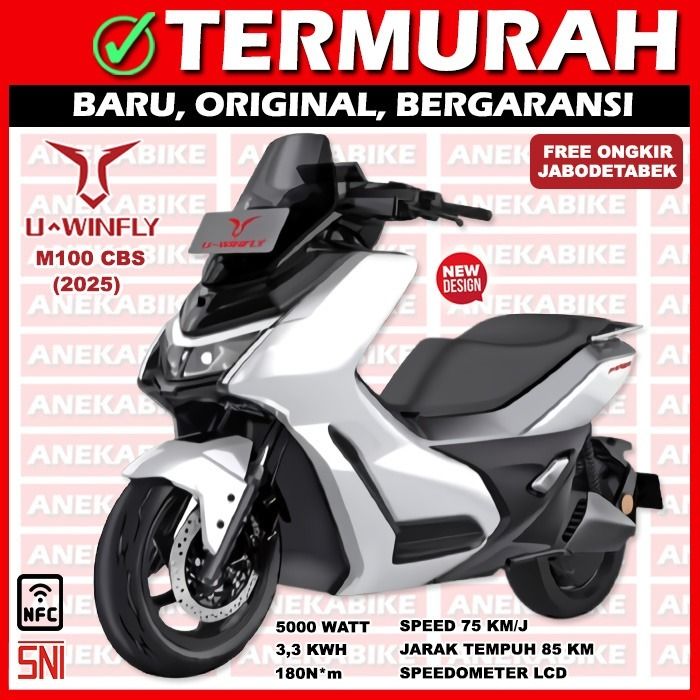 Motor Listrik Uwinfly M100 Terbaru 2025 Garansi Resmi | Lazada Indonesia