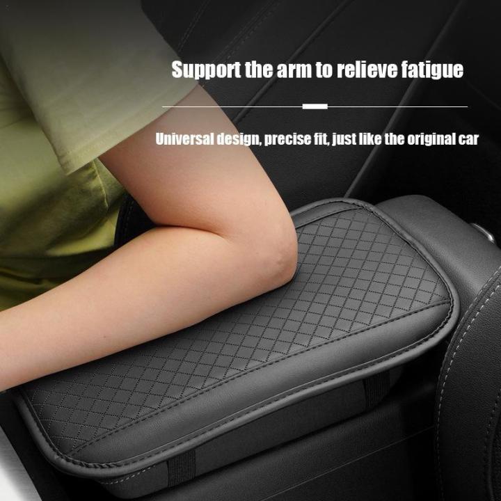 Car Armrest Pad Soft PU Leather Arm Rest Cushion Universal Waterproof ...