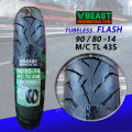 BEAST Flash Tubeless Motorcycle Tires R14 ( 60/80-14 , 70/80-14 , 70/90 ...