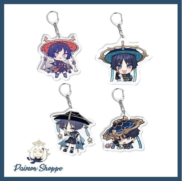 Genshin Impact Wanderer Scaramouche Collection Acrylic Keychain | Lazada PH