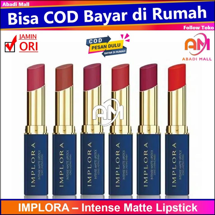 Implora Lipstick Intense Matte Lipstik Padat Yang Matte & Metalik Saat ...