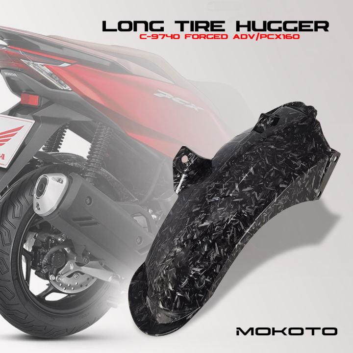 MOKOTO LONG TIRE HUGGER HONDA ADV 160 PCX 160 REAR FENDER MUDGUARD FOR ...