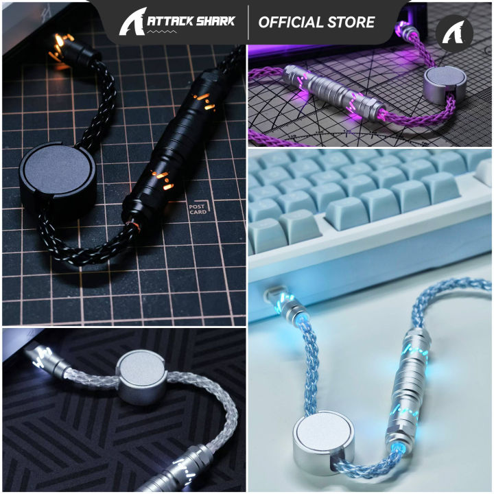 ATTACK SHARK C07 Coiled Aviator Cable for Gaming Keyboard | Lazada PH