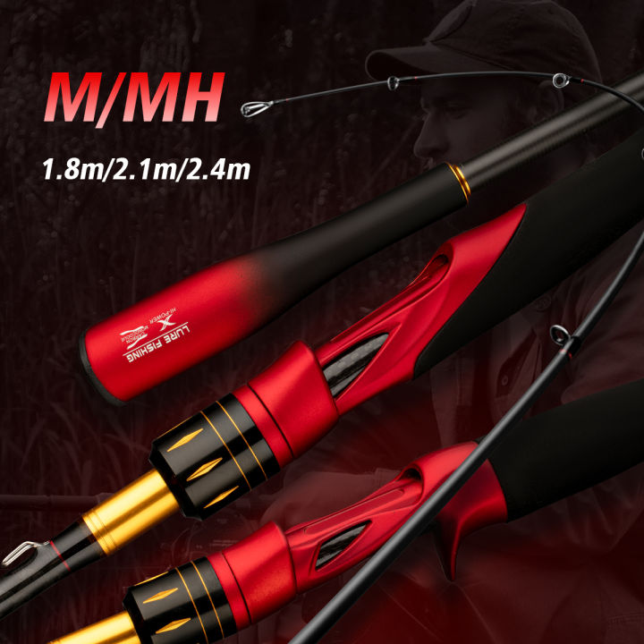 【NYA】1.8M/2.1M/2. 4M M/MH Spinning/Casting Fishing Rod Carbon Fiber ...