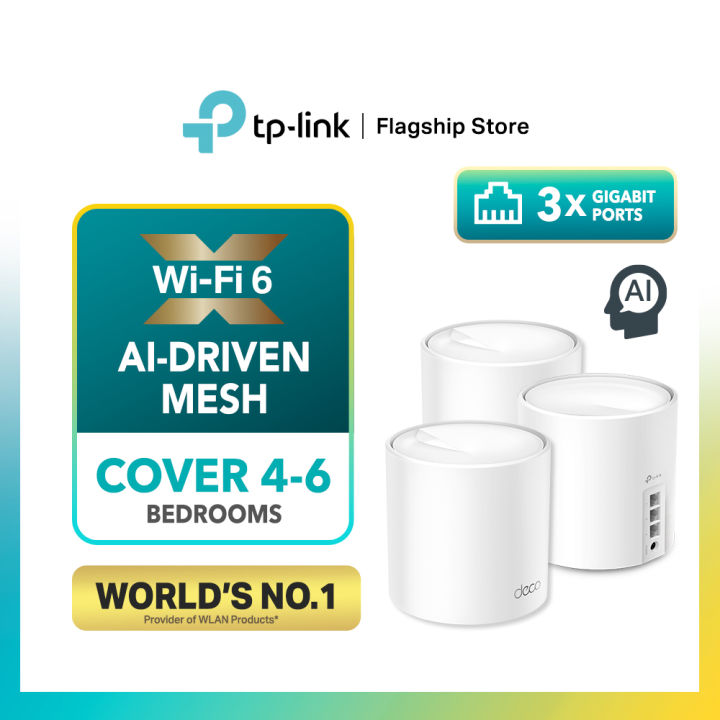 TP-Link AX3000 Whole Home AI-Driven Mesh Wi-Fi System Router or AP Mode ...