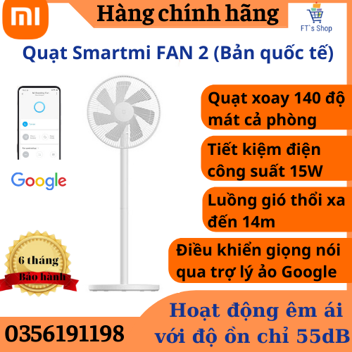 [MI Official-Bảo hành] [Hành chính hãng,MI FAN] Quạt Smart MI FAN 2 ...