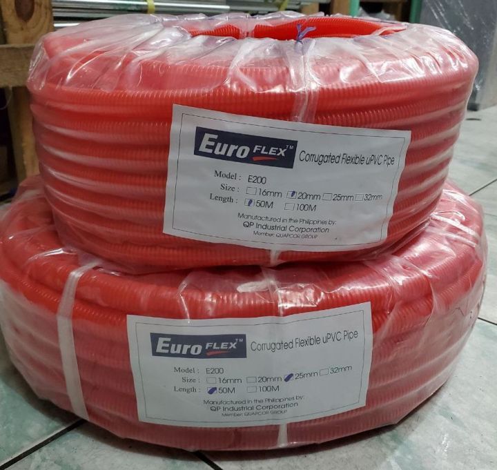 EuroFlex PVC Corrugated Electrical Flexible Hose 1/2x50meters | Lazada PH