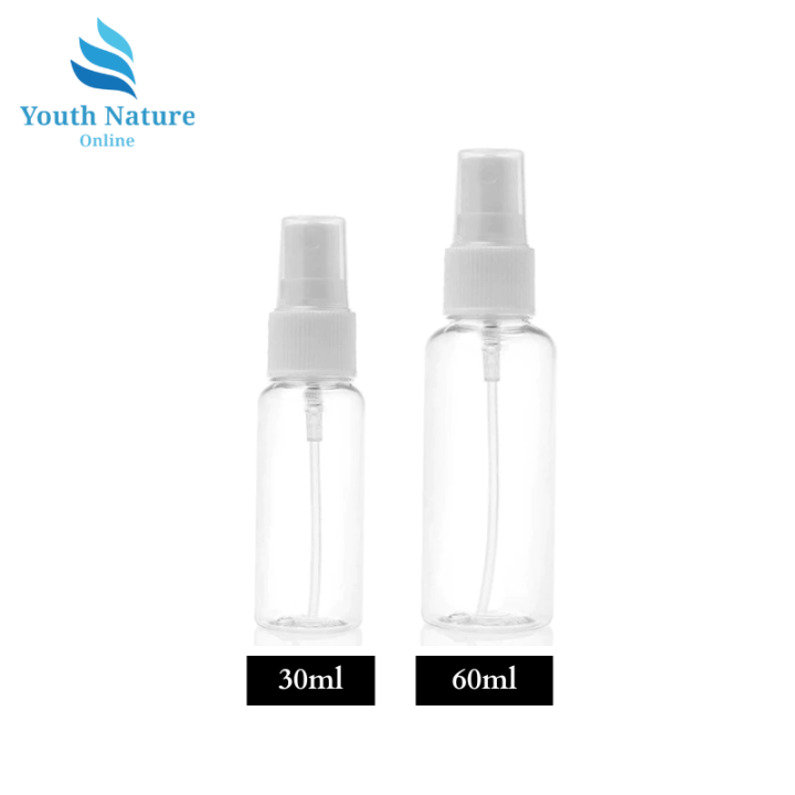 YN | 30ML / 60ML Transparent Mist Sprayer / Spray Bottle / Travel Size ...
