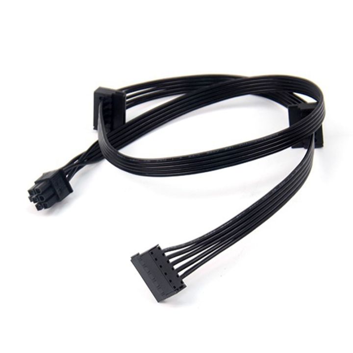 GPU PCI Express 6Pin Male 1 to 3 SATA SSD Power Supply Cable for ...