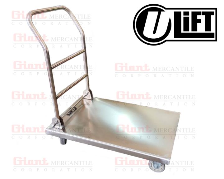 U-Lift® Hand Truck Trolley Folding Push Cart 300kg (Stainless steel ...
