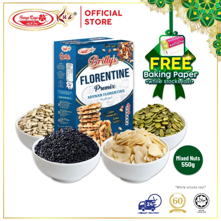 [Ready Stock] Florentine ALL-IN-1 Set + Nuts (FREE Baking Paper) (Bunga ...